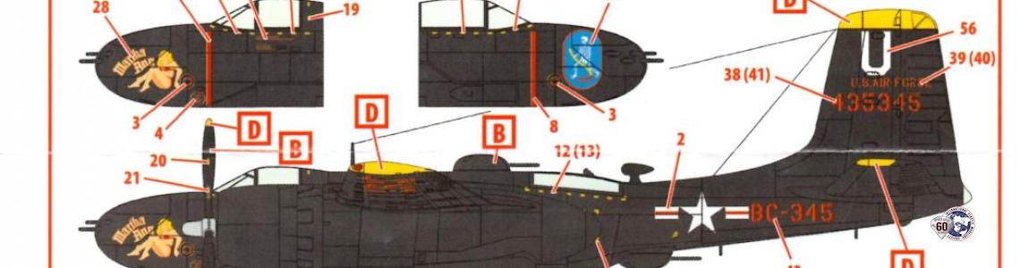 B26B/C (Korean War) Decal Set | IPMS/USA Reviews